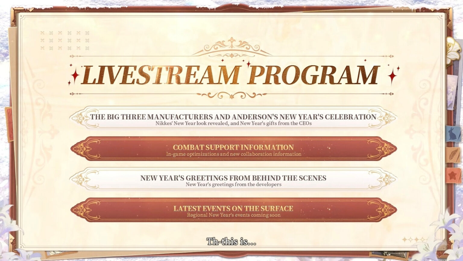Nikke New Year's 2026 Livestream Summary - Prydwen Institute Blog